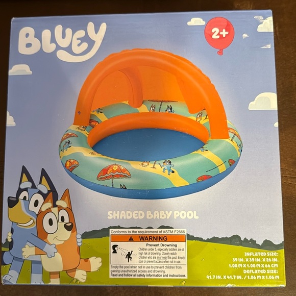 Toys | Bluey Shaded Baby Pool | Poshmark
